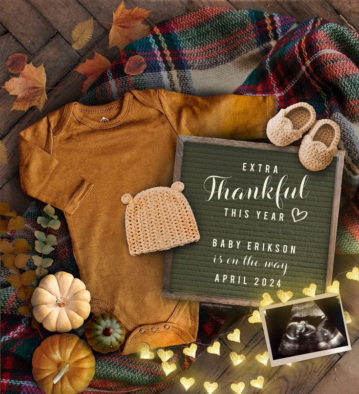 25+ Autumn Pregnancy Announcements - Leaf and Steel
